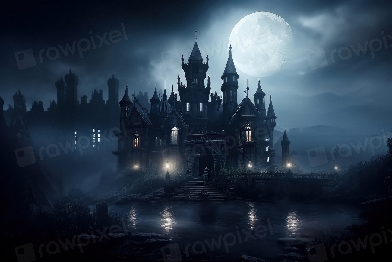 Spooky old gothic castle night | Premium Photo - rawpixel