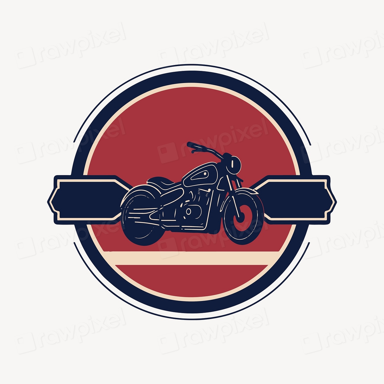 Motorcycle garage logo badge sign | Free Vector - rawpixel
