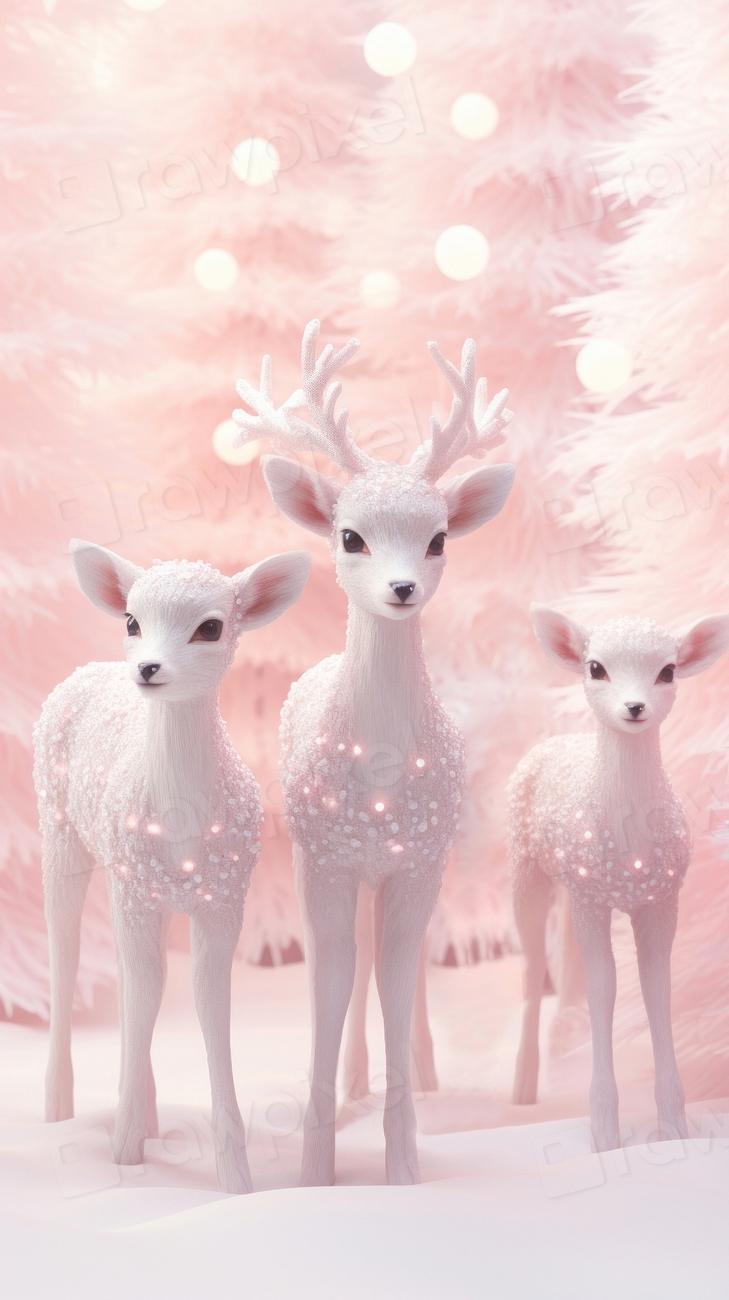 Christmas deer wildlife animal mammal. | Free Photo Illustration - rawpixel