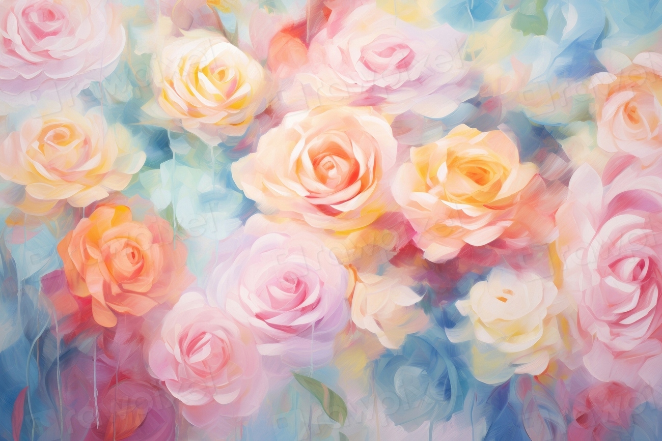 Abstract roses pattern painting backgrounds | Premium Photo ...