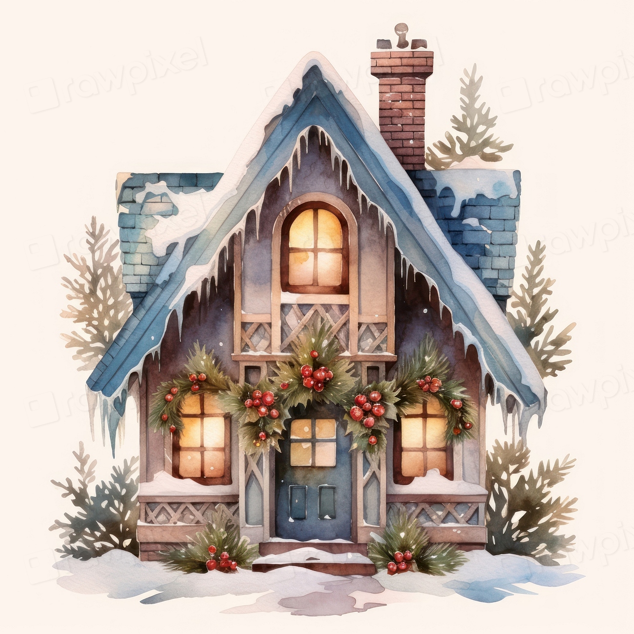 Decorative christmas house architecture building | Free Photo ...