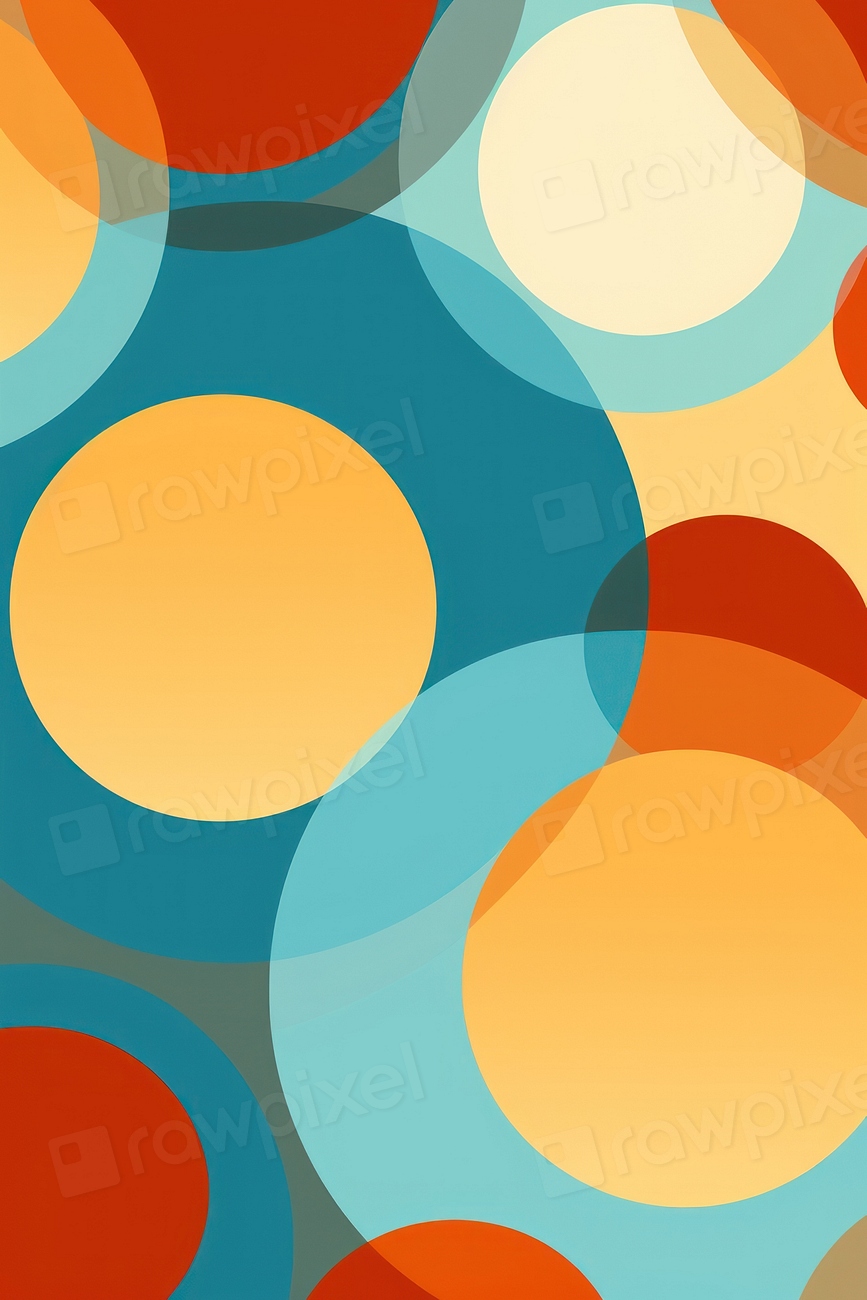 Geometric pattern circle yellow blue. | Premium Photo Illustration ...