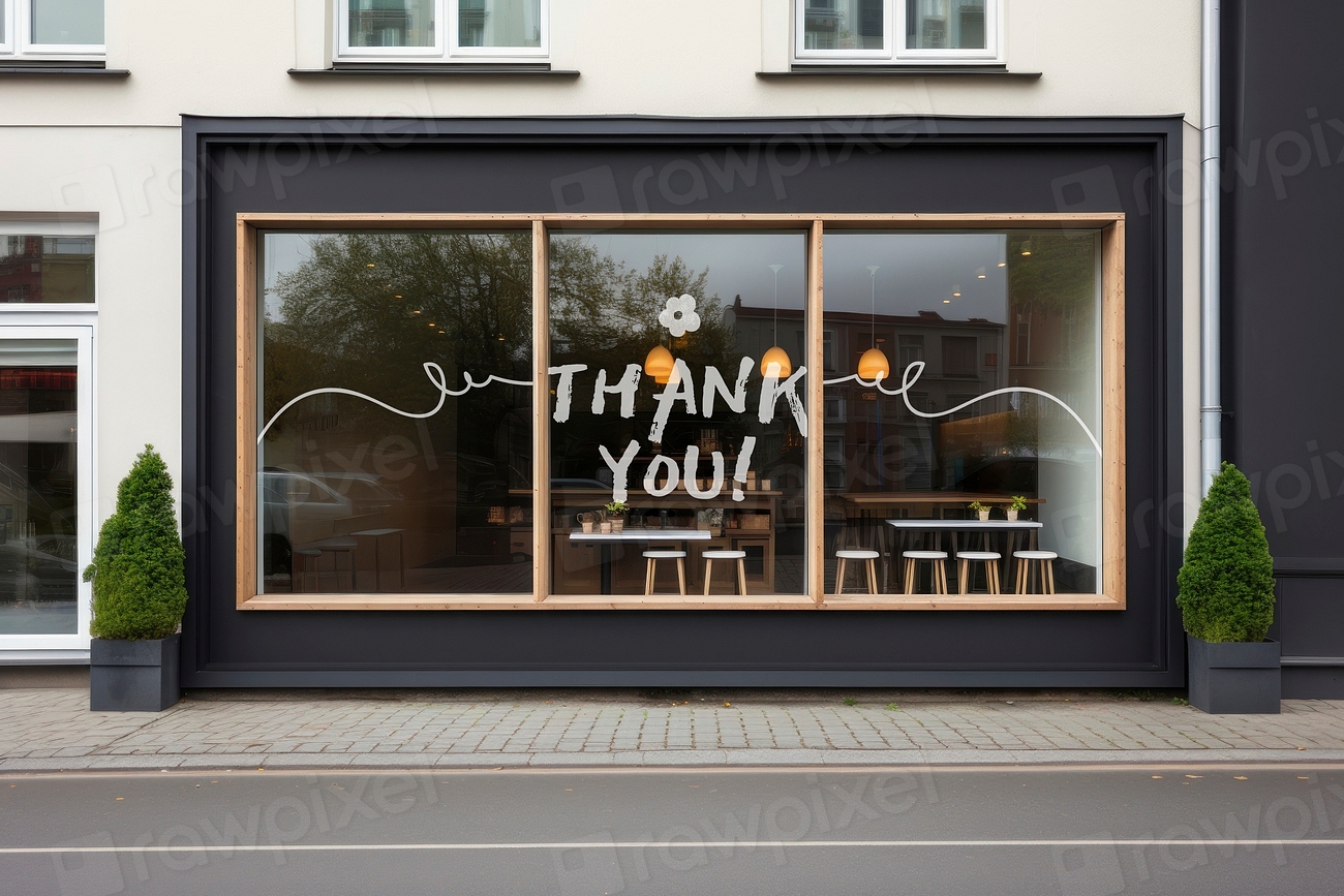 Restaurant window sign mockup psd | Premium PSD Mockup - rawpixel