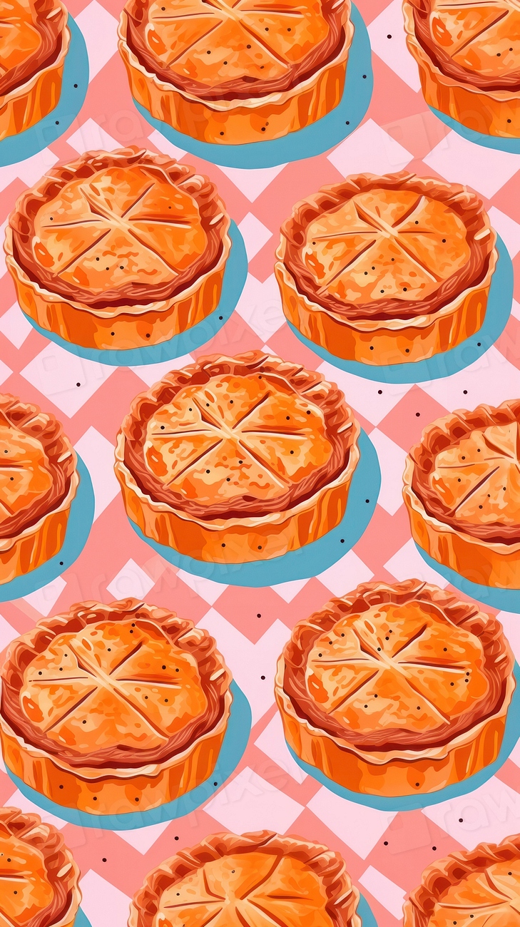 Meat pie backgrounds dessert pattern. | Free Photo Illustration - rawpixel
