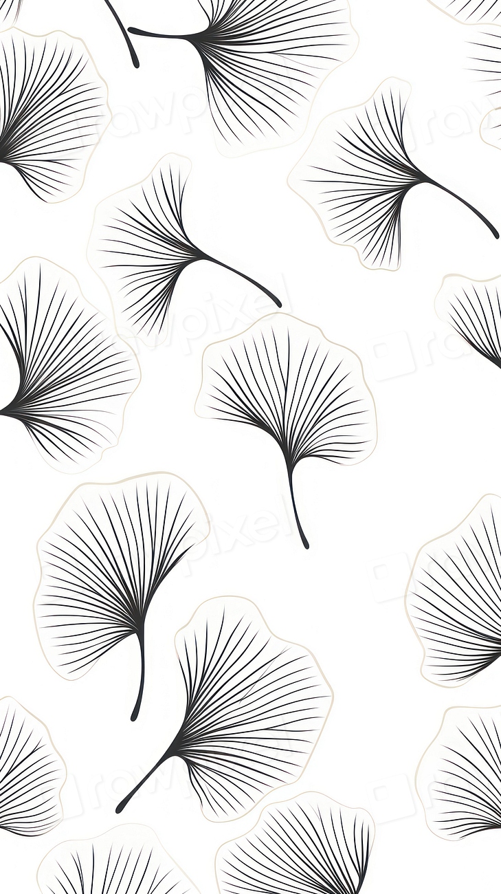 Chinese Ginko Jeaves Pattern Drawing Premium Photo Illustration Rawpixel