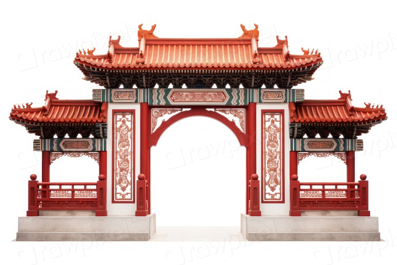 Red Chinese gate architecture building | Premium Photo - rawpixel