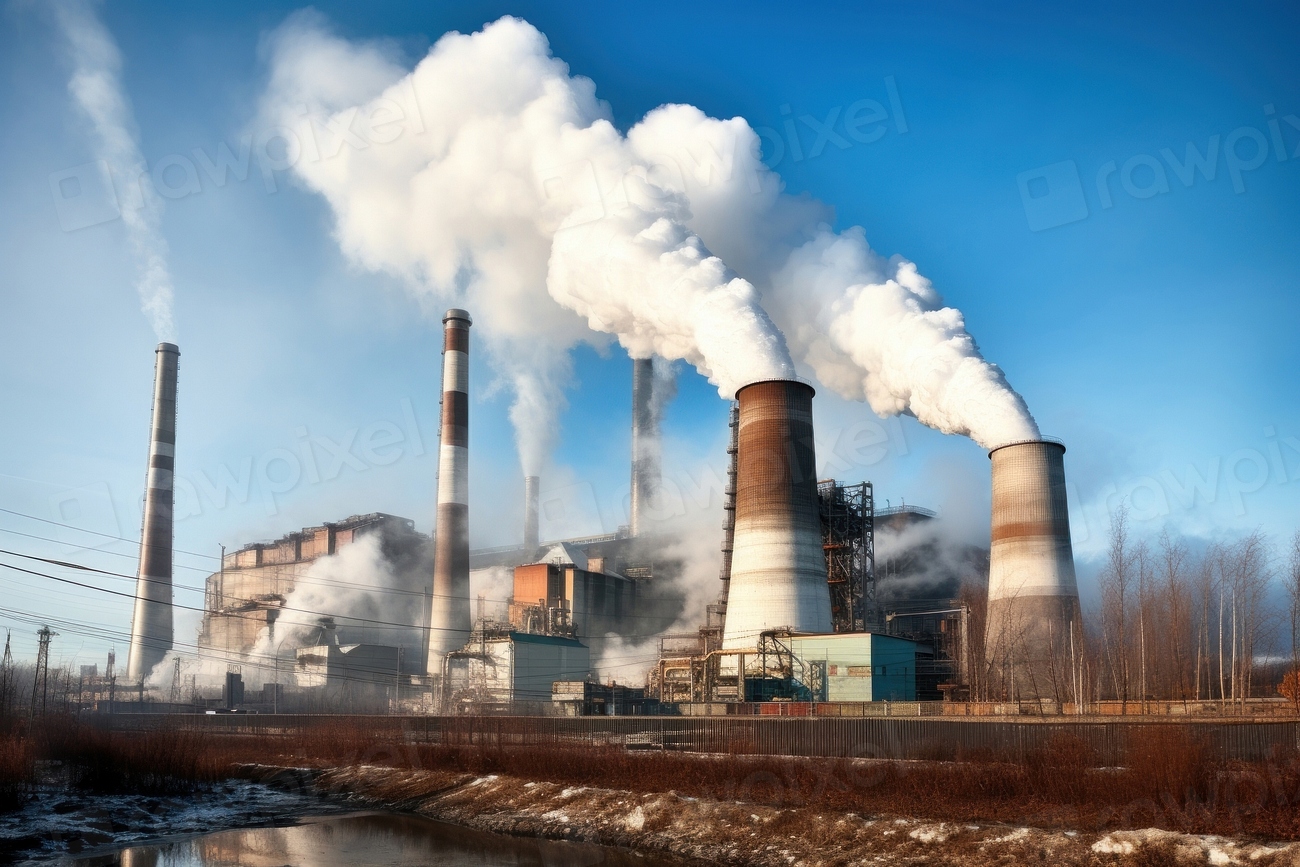 Factory pollution architecture smoke power | Free Photo - rawpixel