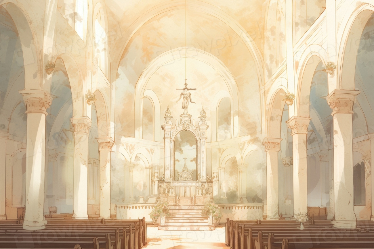 Church architecture building worship. | Premium Photo Illustration ...