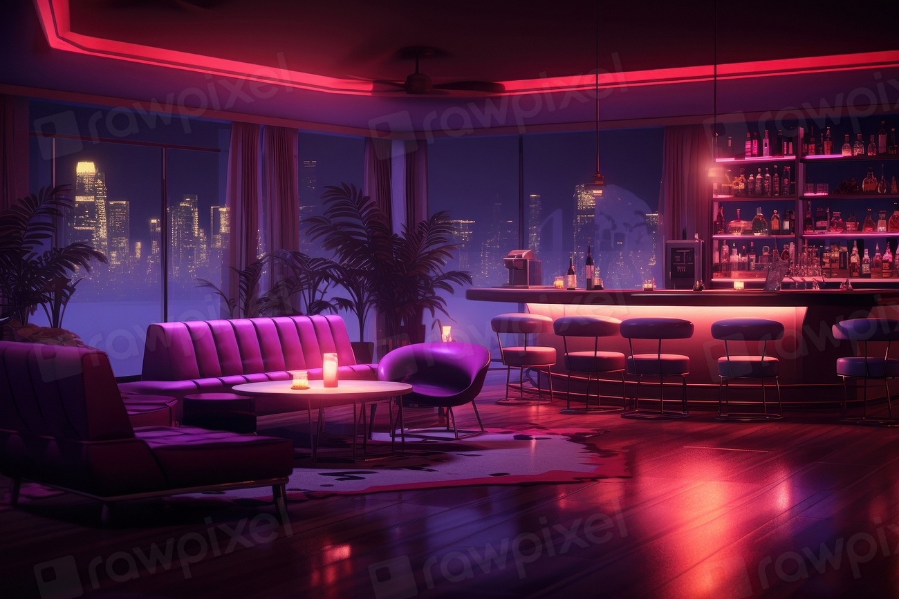 Cocktail lounge furniture chair bar | Premium Photo Illustration - rawpixel