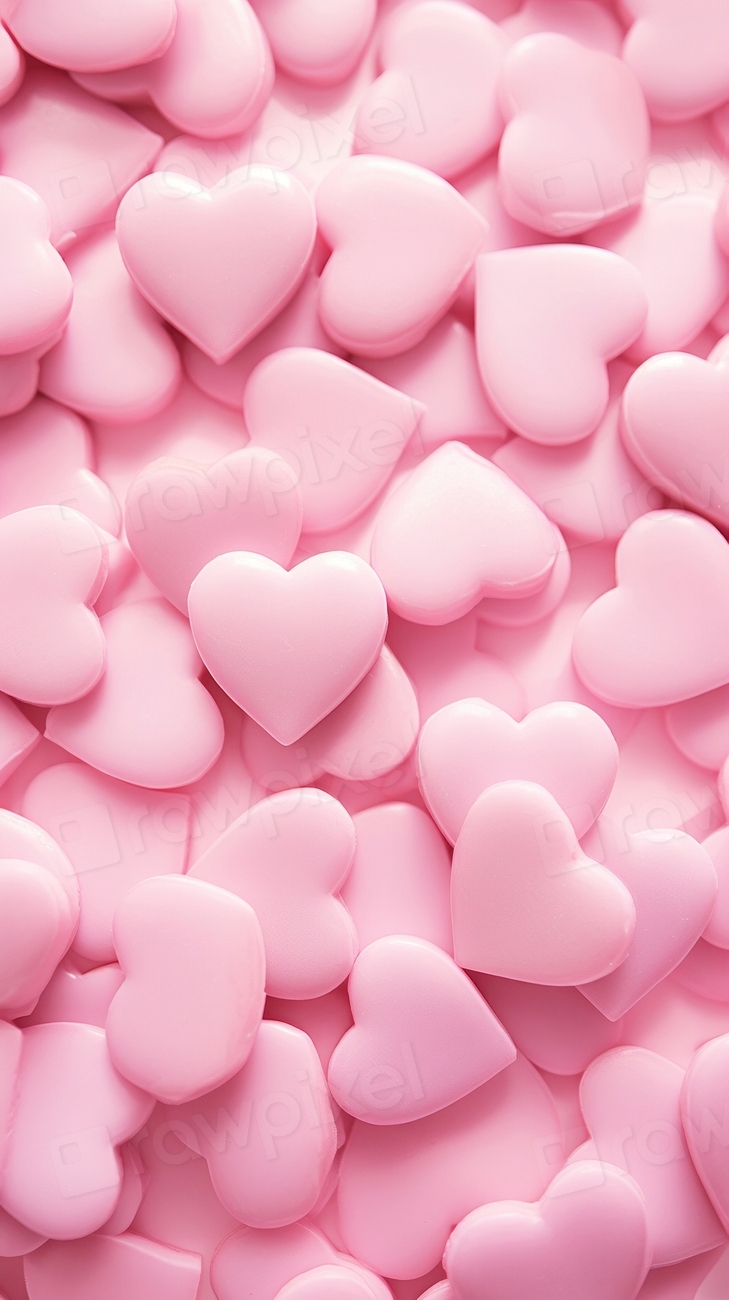 Pink wallpaper backgrounds heart petal. | Free Photo - rawpixel