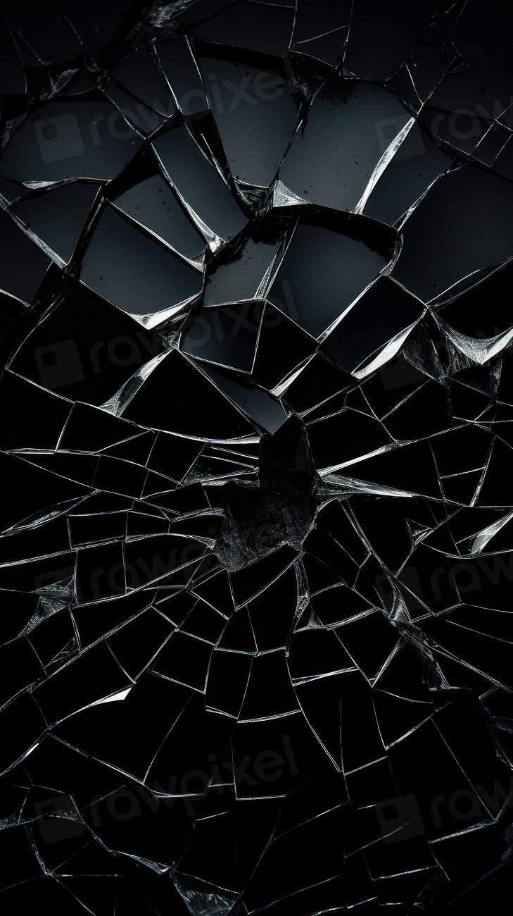Cracked glass black destruction backgrounds. | Premium Photo - rawpixel