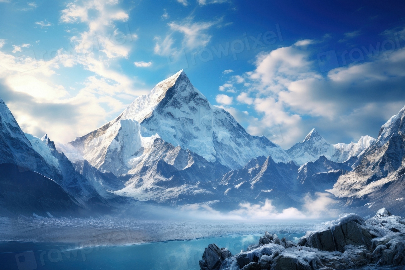 Mount Everest landscape panoramic mountain. | Premium Photo - rawpixel