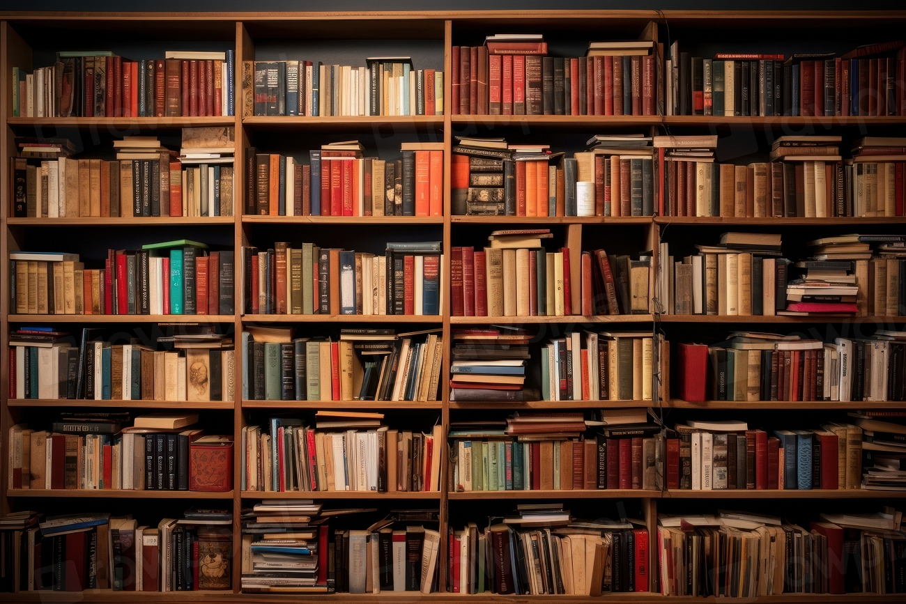 Huge bookshelf fullframe publication furniture | Premium Photo - rawpixel