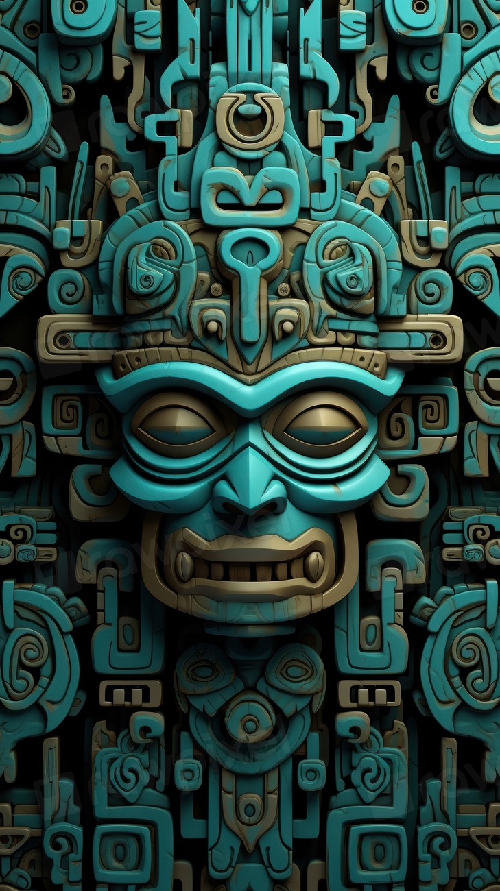 Aztec serene totem representation architecture. | Premium Photo ...