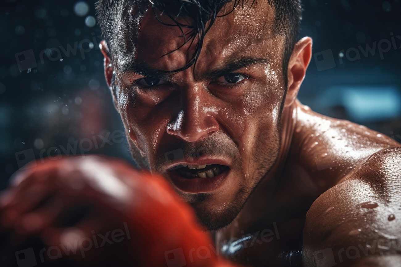 Boxer punching face motion boxing | Free Photo - rawpixel