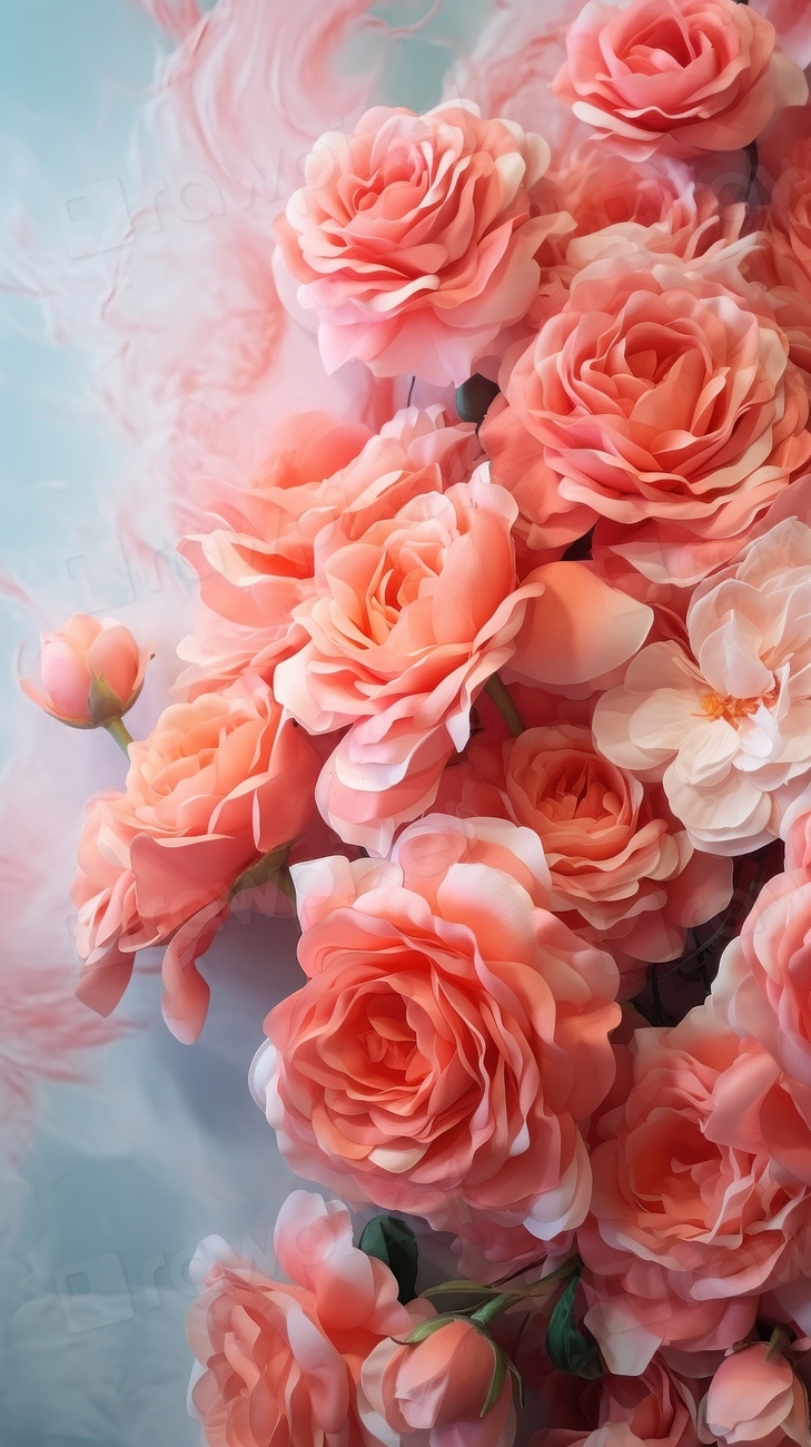 Roses backgrounds flower petal. AI | Premium Photo - rawpixel