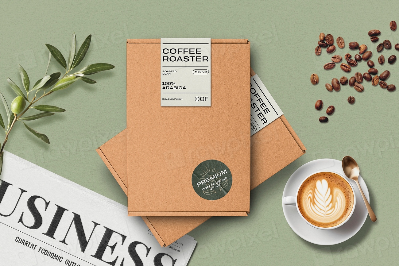 Parcel label sticker mockup psd | Premium PSD Mockup - rawpixel