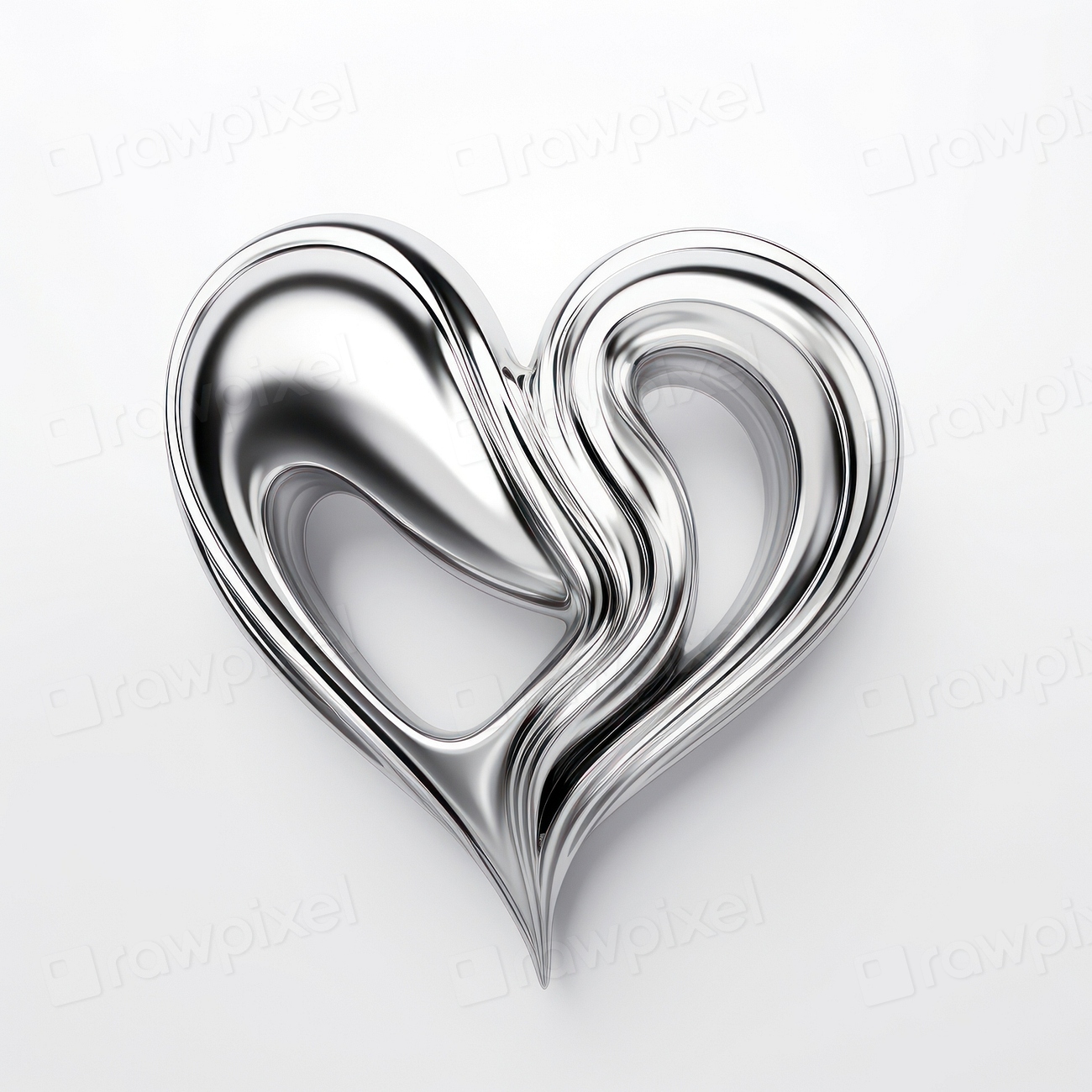heart jewelry silver shape | Free Photo Illustration - rawpixel