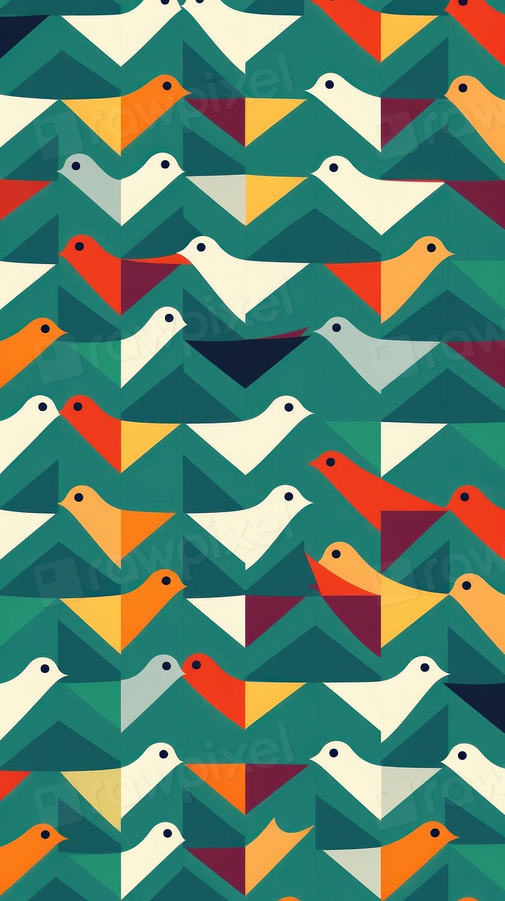 Bird pattern backgrounds animal. | Free Photo Illustration - rawpixel