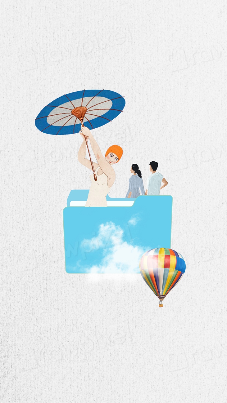 George Barbier's Summer phone wallpaper, | Premium Photo Illustration ...