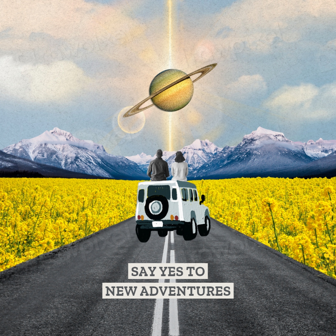 Colorful adventure quote background, road | Premium Photo - rawpixel