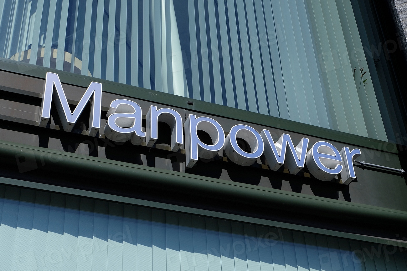 Manpower logo, logo US-based staffing | Free Photo - rawpixel