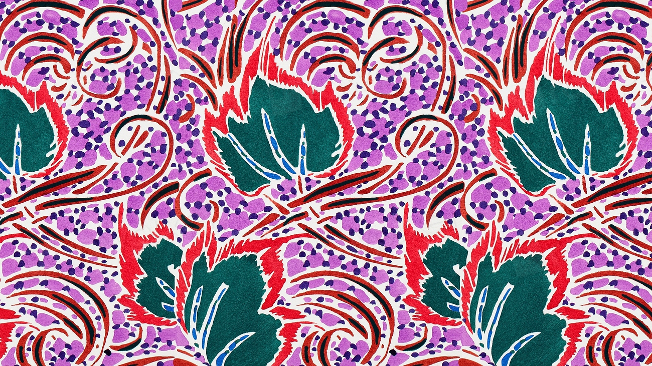 Art deco botanical computer wallpaper, | Premium Photo Illustration ...