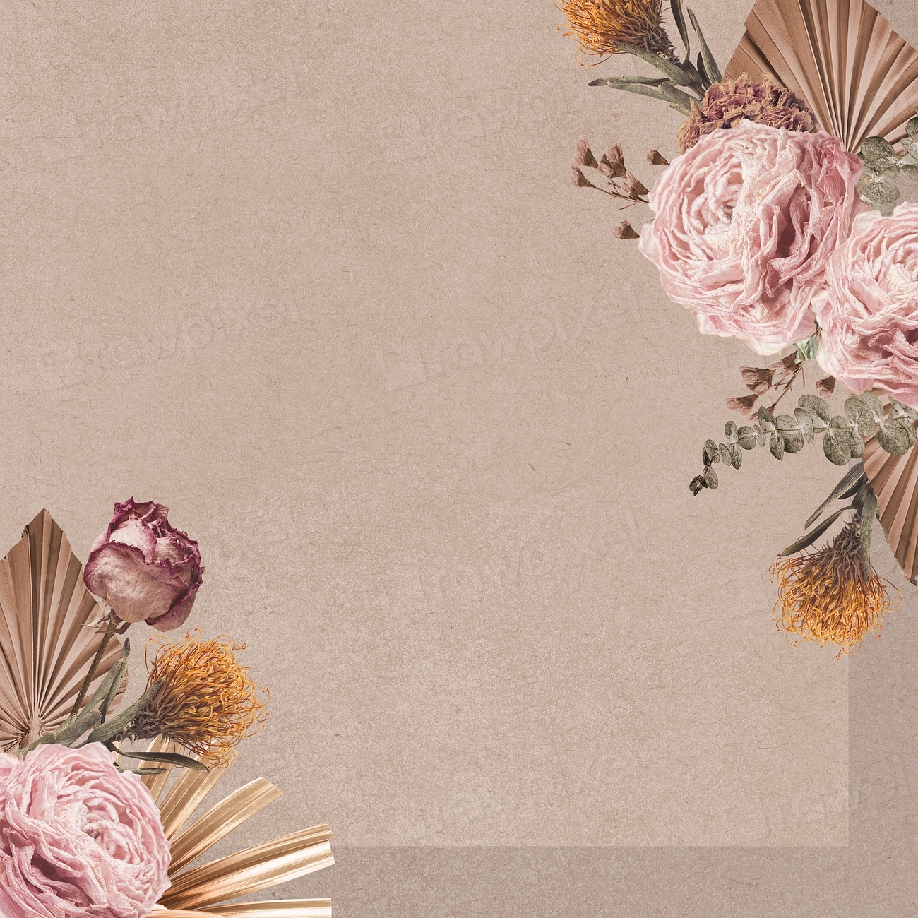 Spring flower border frame background, | Free Photo - rawpixel