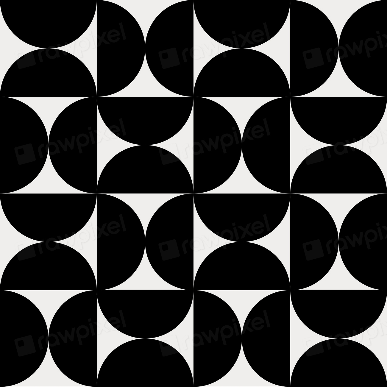 Retro bauhaus pattern background, black | Premium Photo - rawpixel
