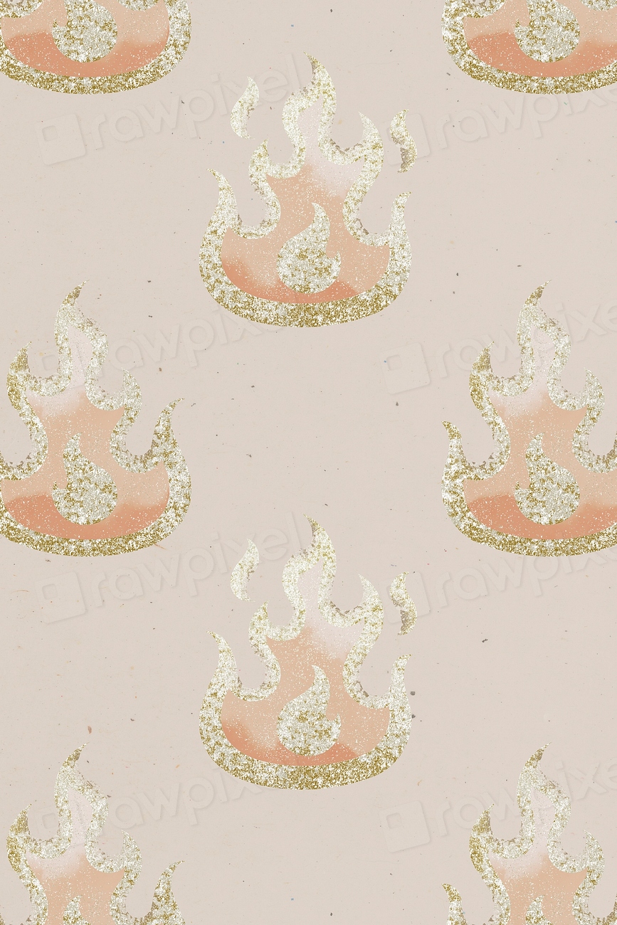 Glitter flame background, cute pattern | Free Photo - rawpixel