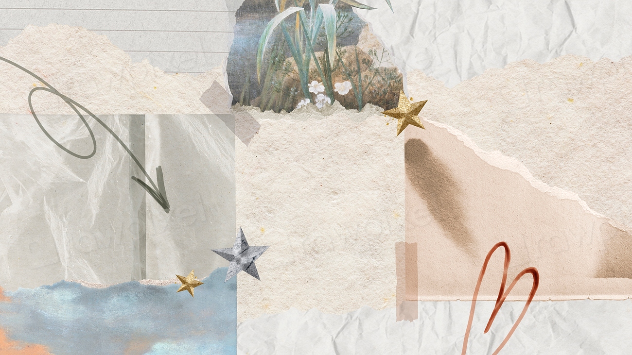 Paper Collage Hd Wallpaper, Aesthetic | Free Photo - Rawpixel