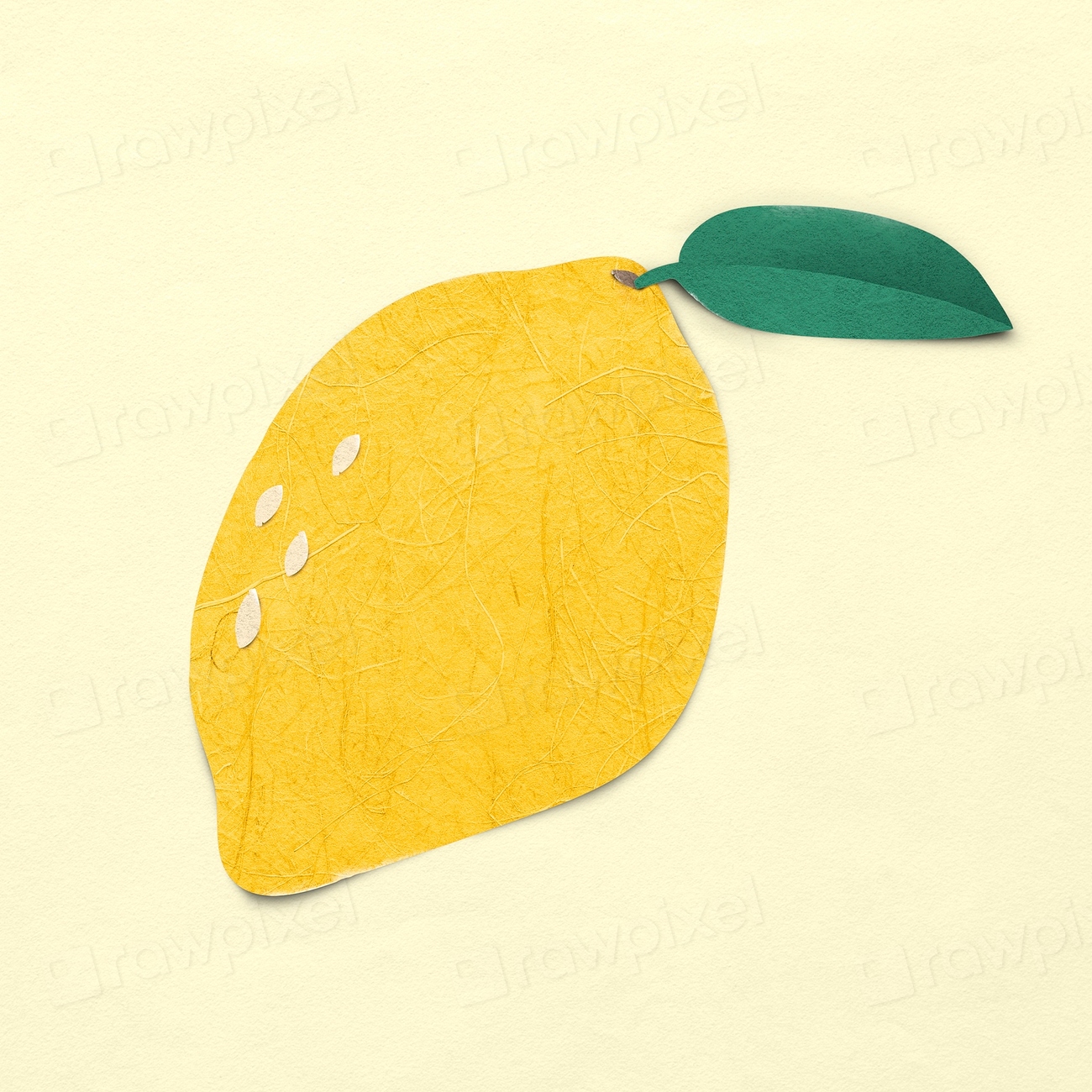 Colorful paper craft lemon clip | Free Photo - rawpixel