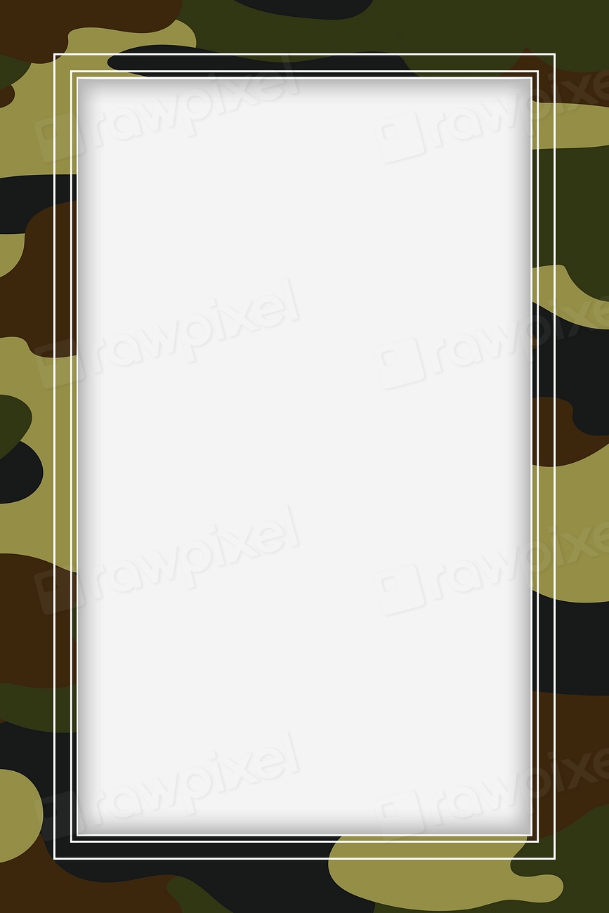Aesthetic frame camo print background | Premium PSD - rawpixel