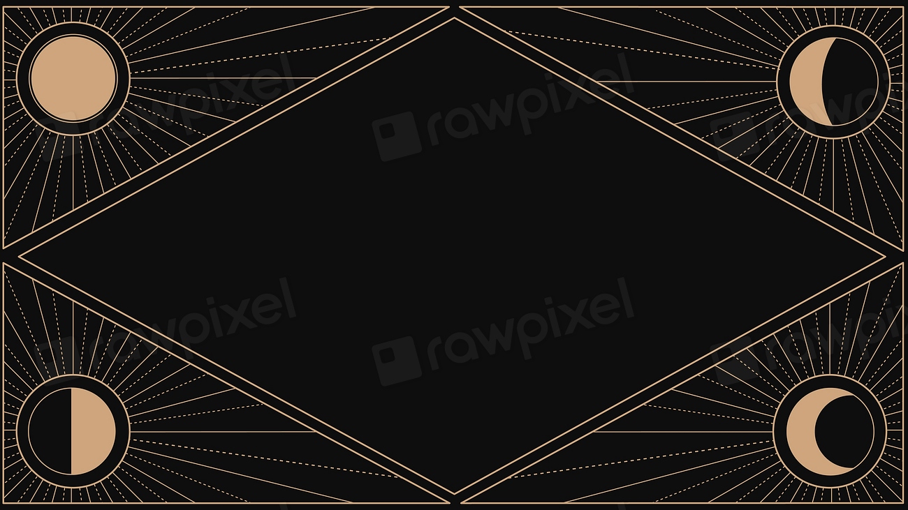 Tarot desktop wallpaper frame, boho | Premium Vector - rawpixel