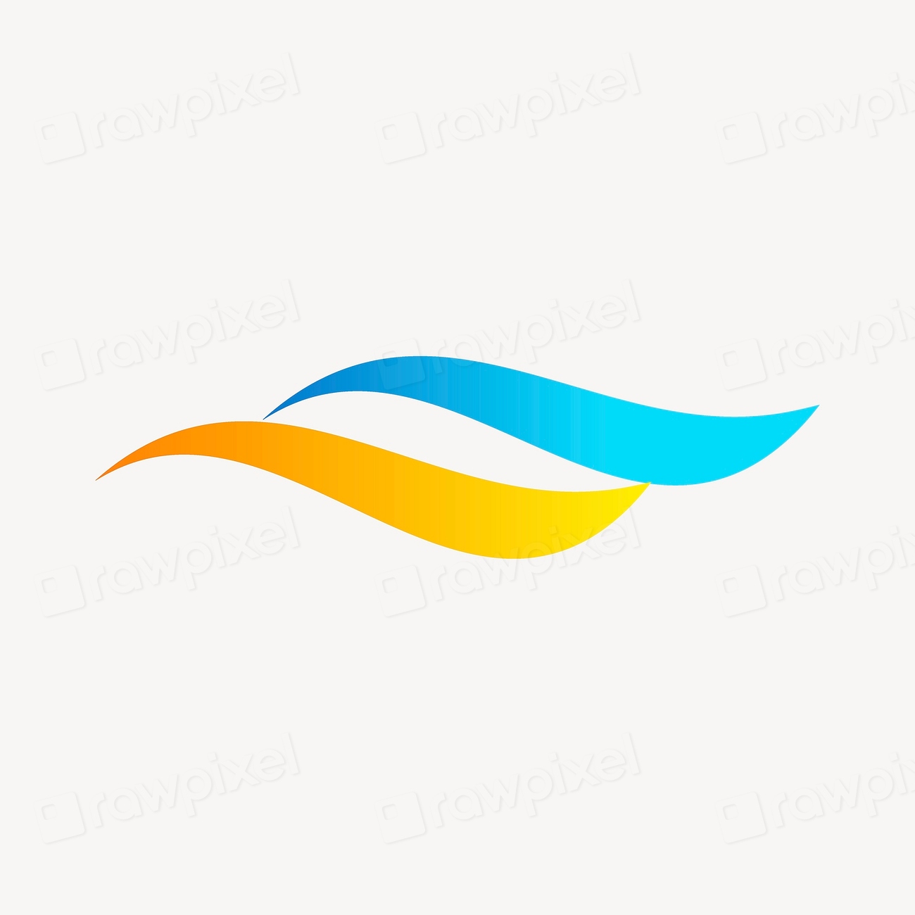 Tide logo element clipart, gradient | Free Photo - rawpixel