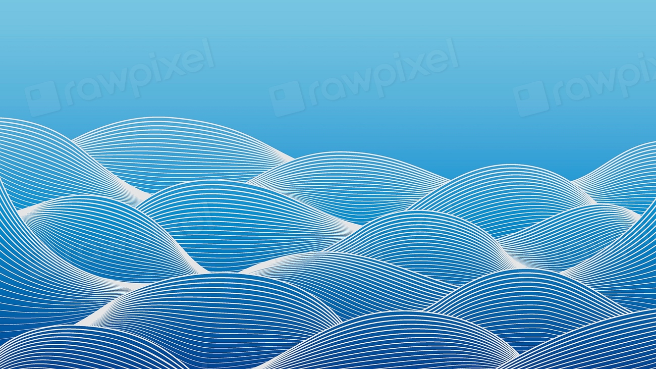 Blue desktop wallpaper wave design | Free Photo - rawpixel