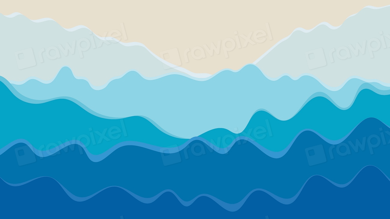 Blue desktop wallpaper ocean wave | Free Photo - rawpixel