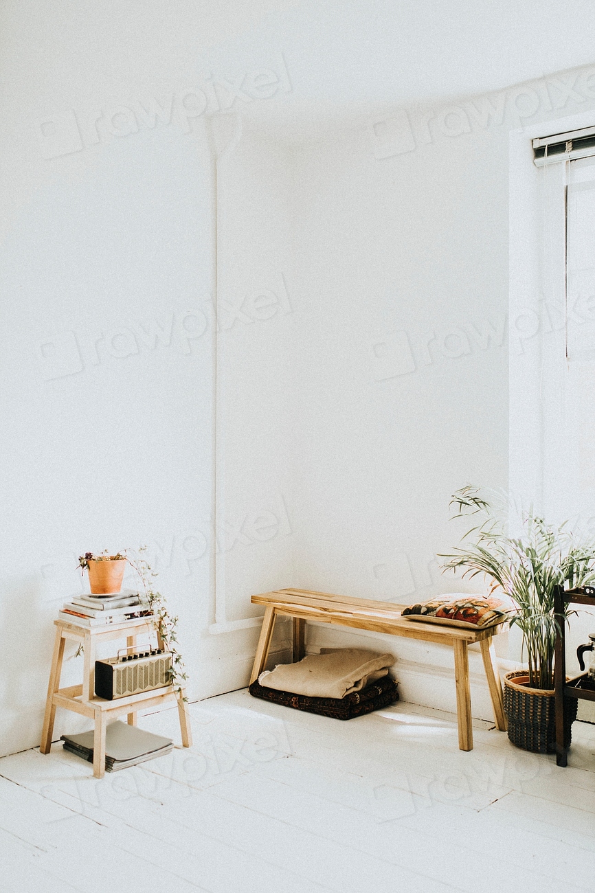 White modern style living room | Free Photo - rawpixel