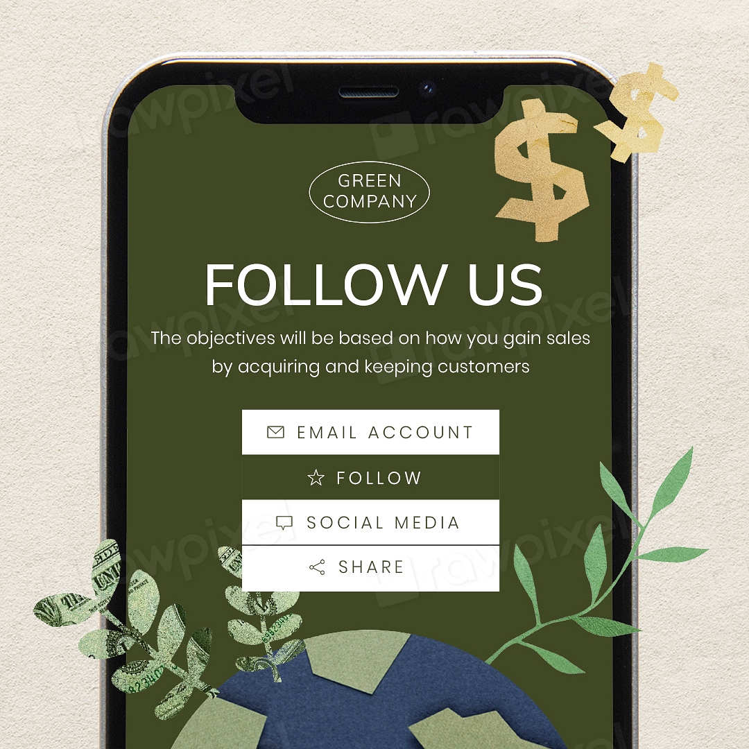 Follow us Instagram post template, | Premium PSD Template - rawpixel