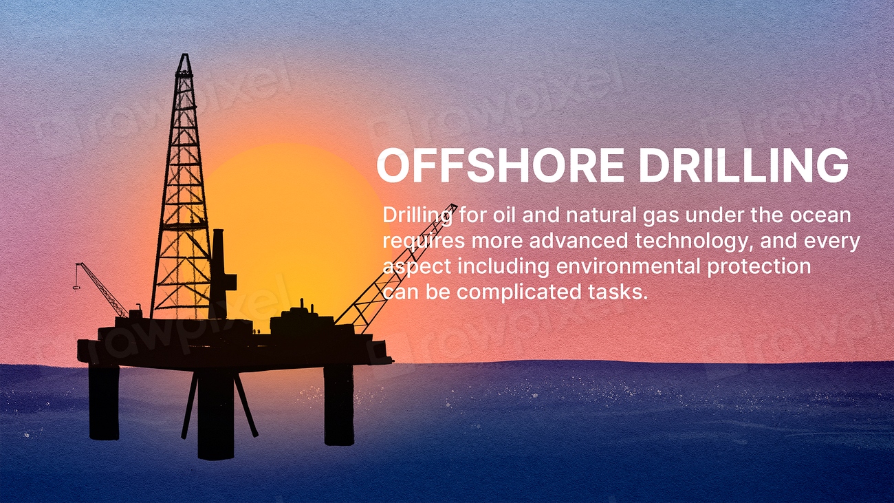 Offshore drilling presentation template, oil | Premium PSD Template ...