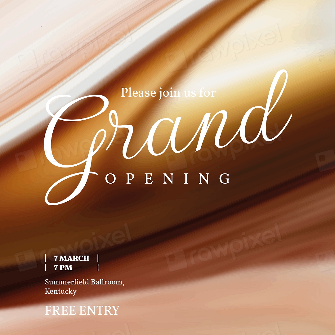 Grand opening Instagram post template | Premium PSD Template - rawpixel