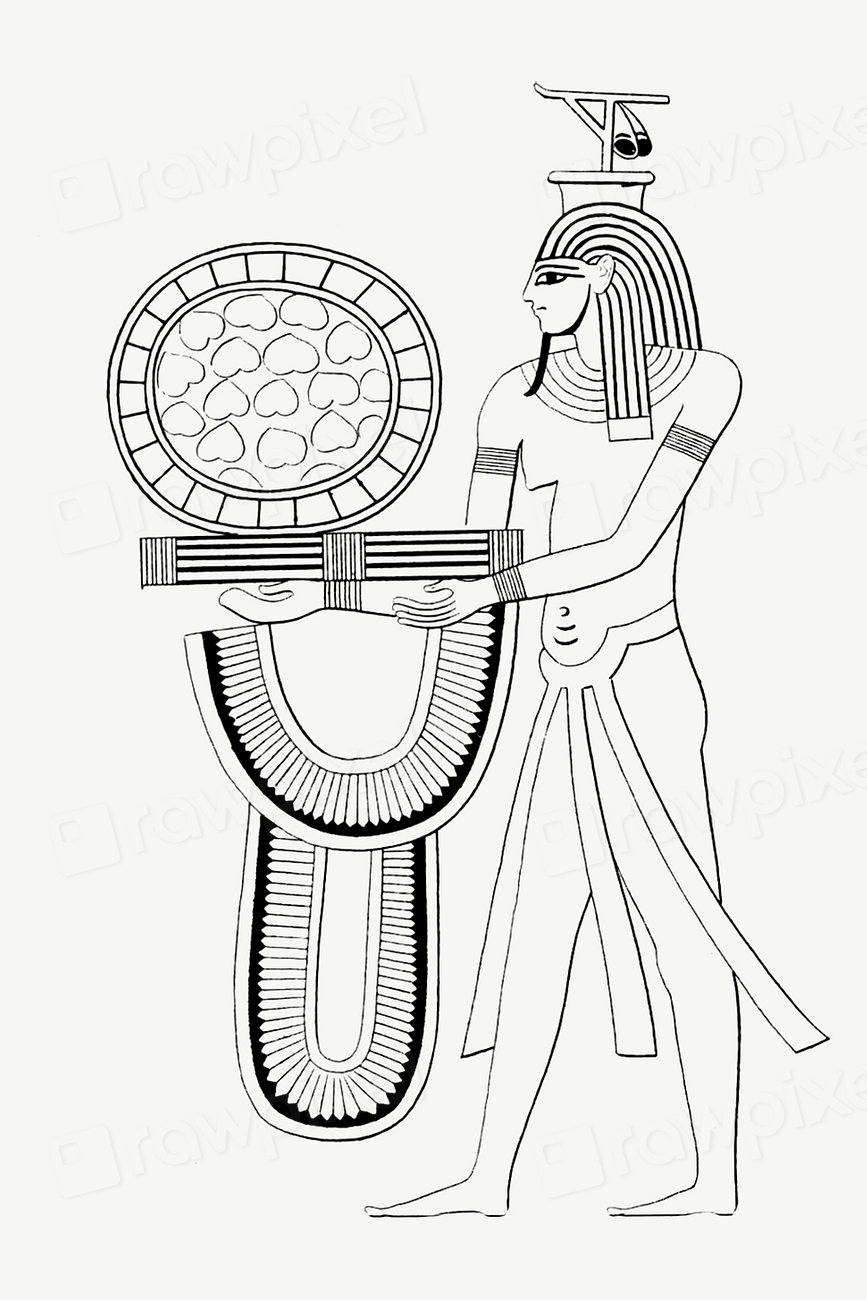 Egypt human vintage illustration, collage | Premium PSD - rawpixel