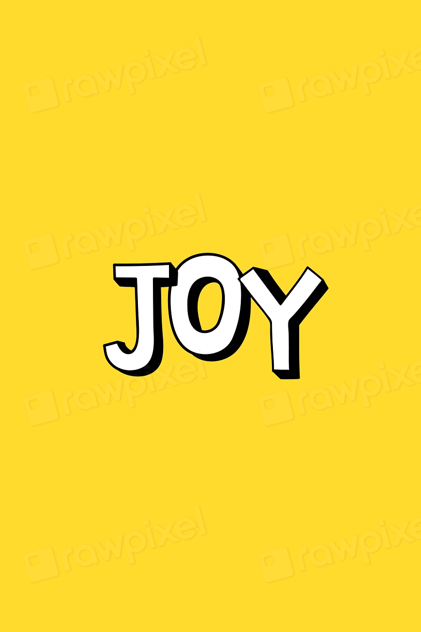 Joy shadow font typography vector | Free Vector - rawpixel