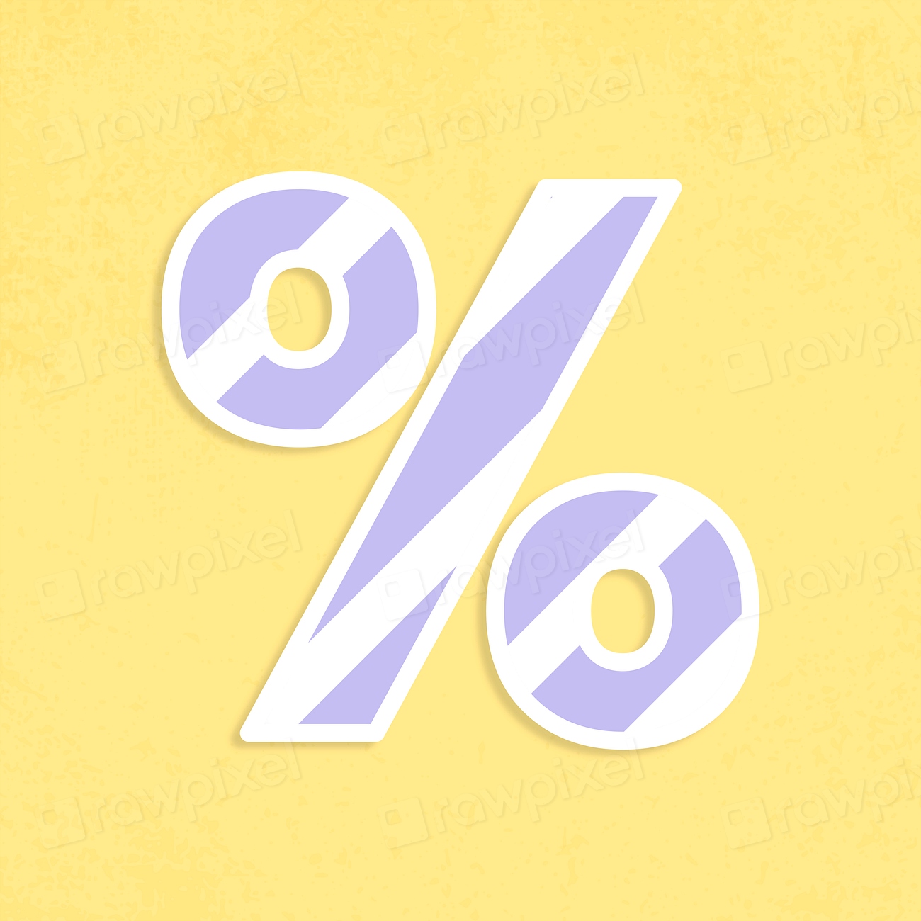Percentage font colorful typography psd | Free PSD - rawpixel