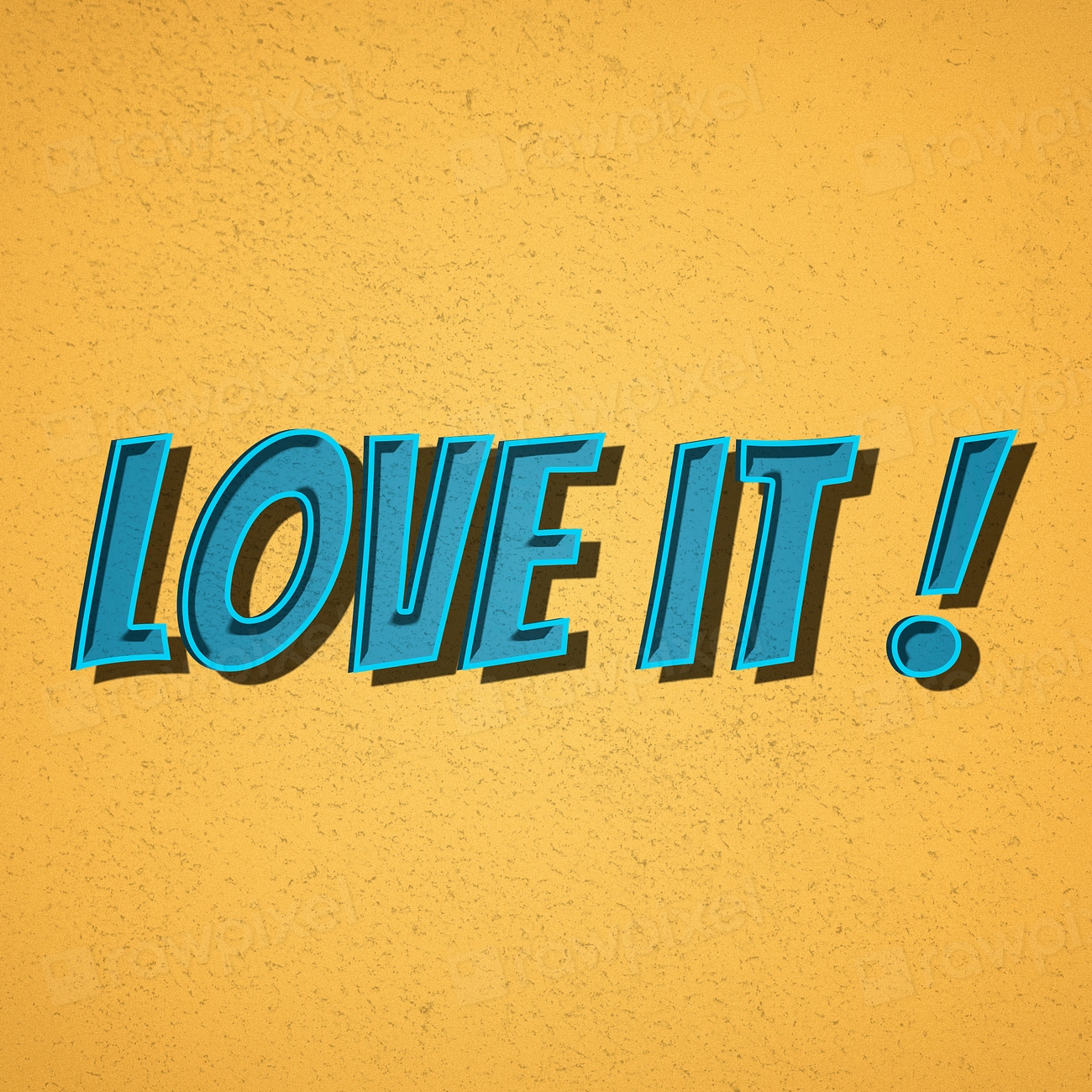 Love it! word retro font | Free Photo - rawpixel