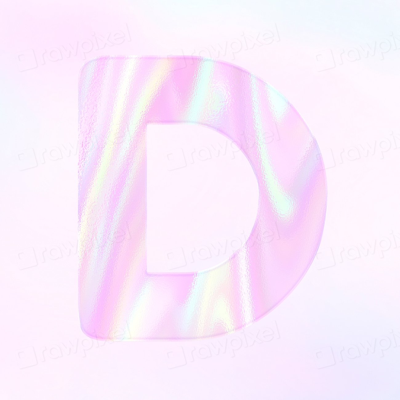 Letter D psd sticker shiny | Free PSD - rawpixel