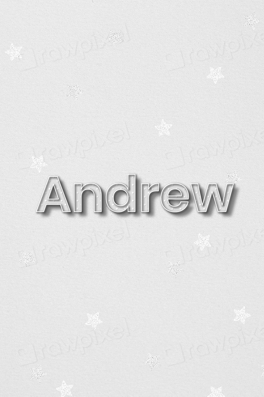 Andrew male name lettering typography | Free Photo - rawpixel