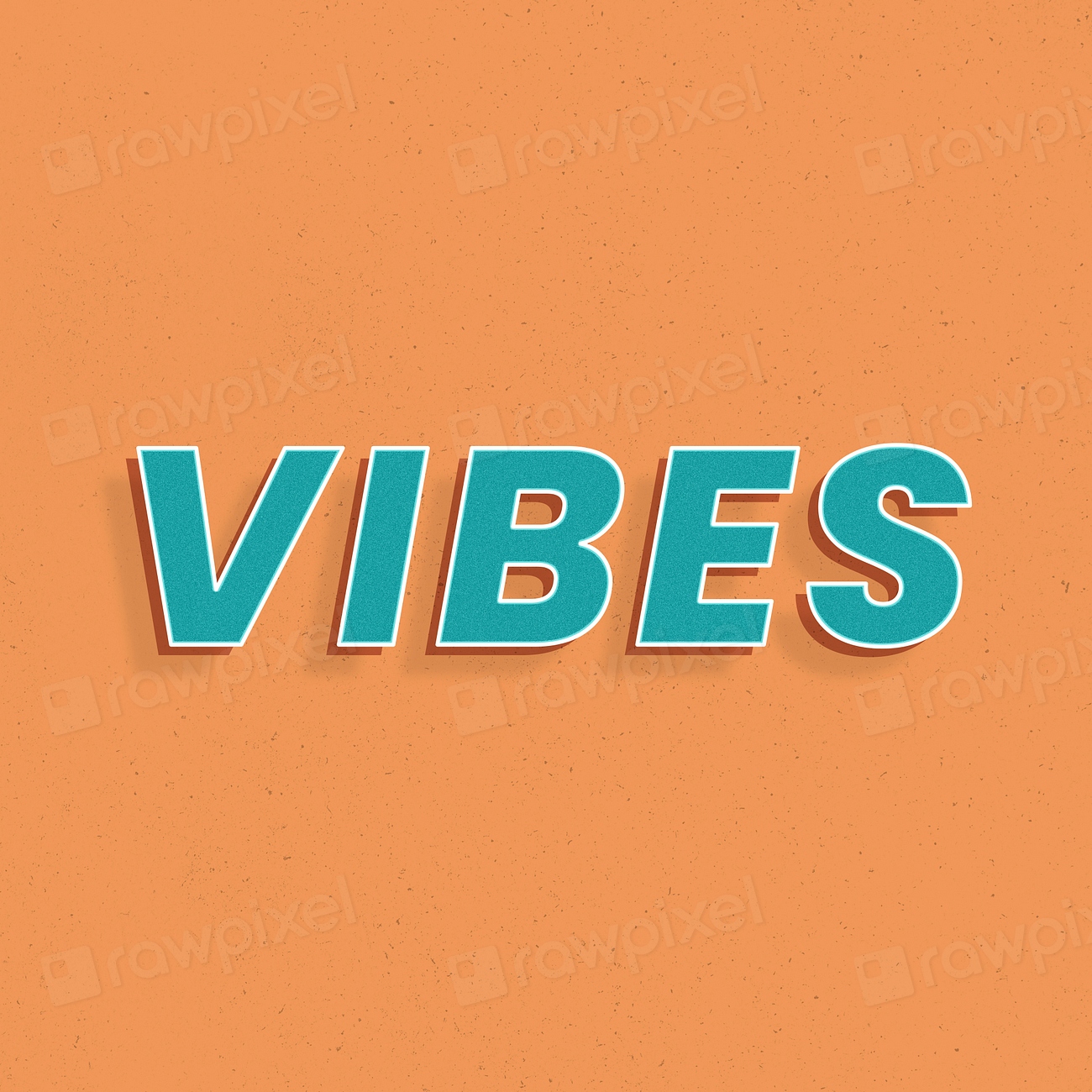 Vibes retro typography word art | Free Photo - rawpixel