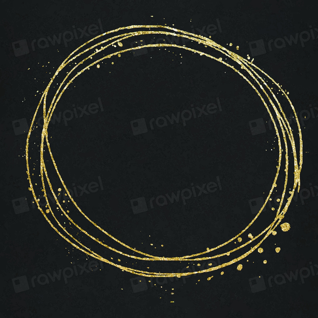 Vector gold effect round border | Premium Vector - rawpixel