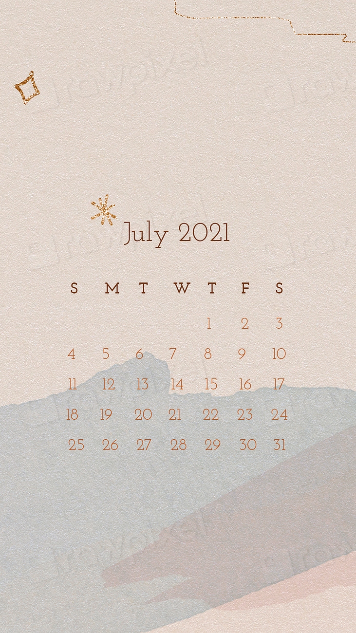 Calendar 2021 July editable template | Premium PSD - rawpixel
